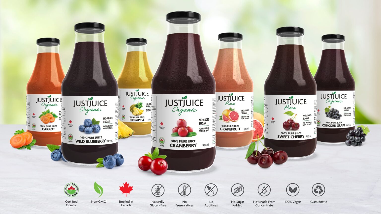 Just Juice Products | 100% Organic and Pure Fruit Juices